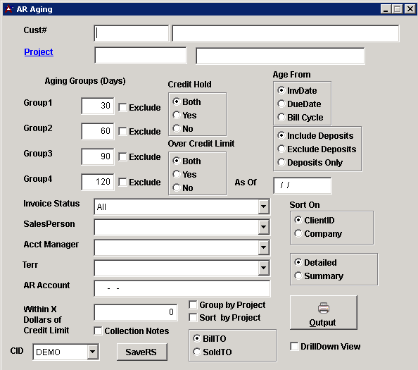AR Aging Report - Adjutant Wiki